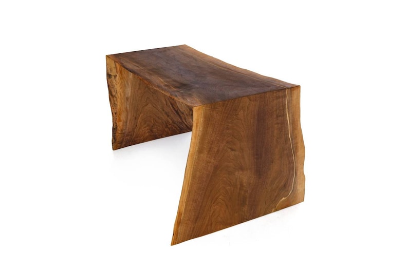 Live Edge Walnut Waterfall Table or Desk - Etsy