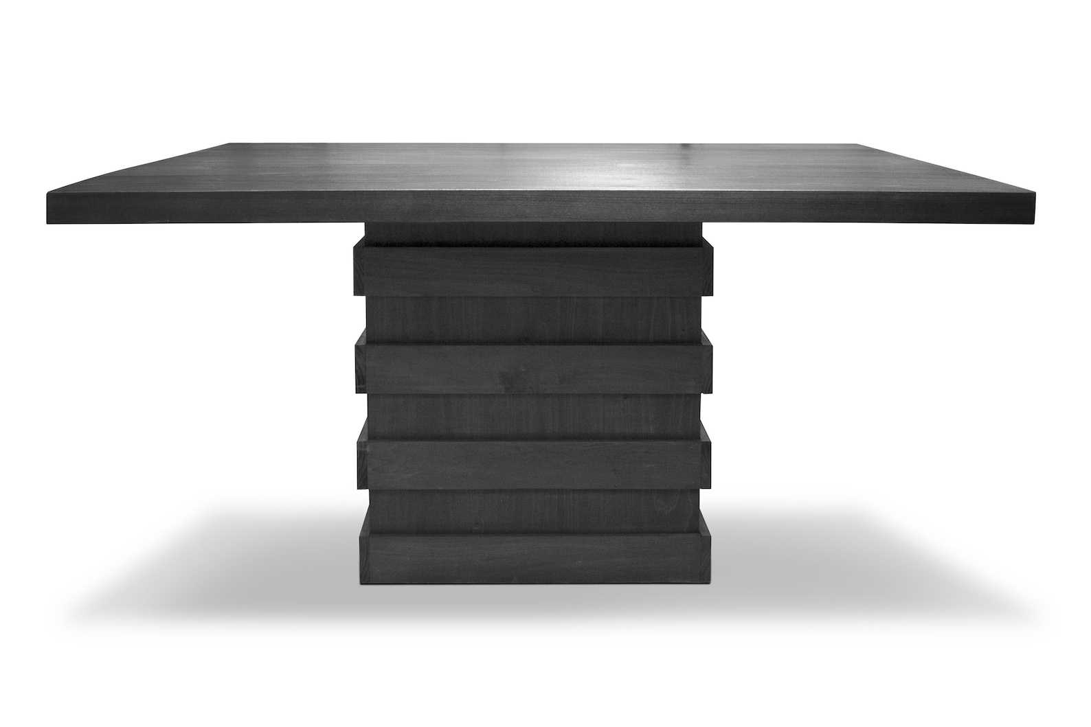 Square Oak Dining Table, Square Slatted Base - Etsy