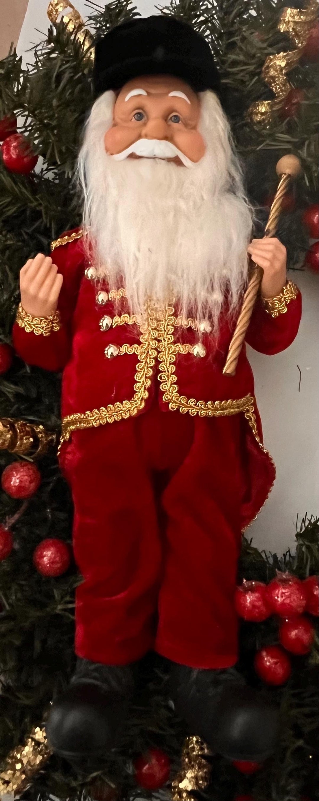 Double Door Drum Major Santa Christmas Wreaths, Santa and Drums ...