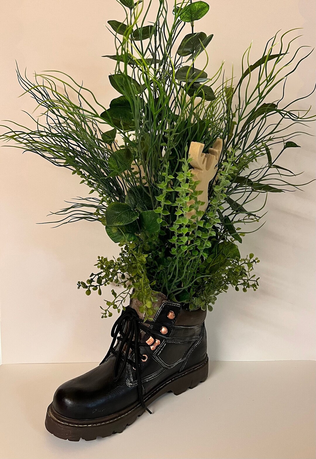 Hunting Boot Deer Centerpiece, Deer Hunting Boot Decor, Father's Day ...