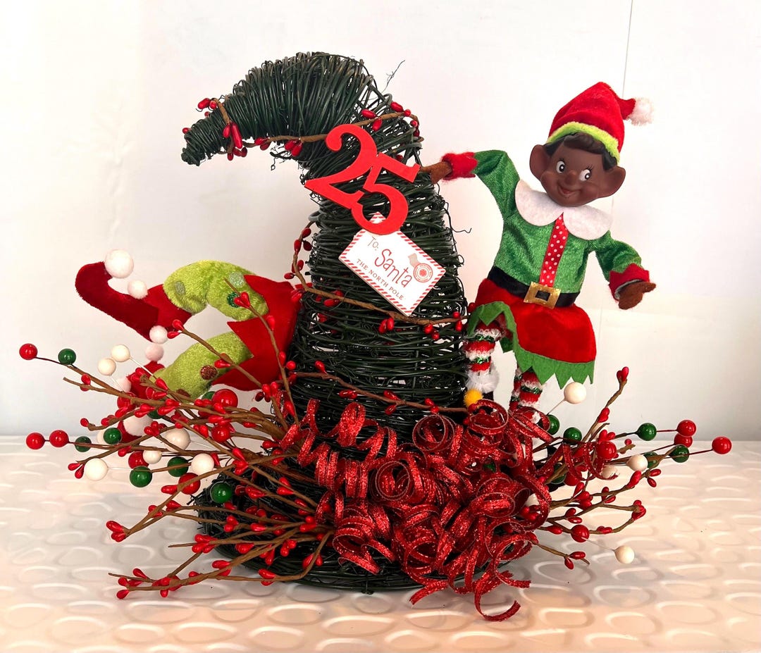 Elf Hat Centerpiece, North Pole Elves, Elf Workshop Surprises, Santa ...