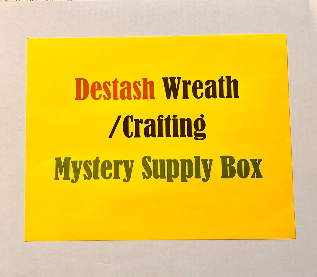 Destash Box With All or an Assortment of Ribbons, Mesh, Florals, Picks ...