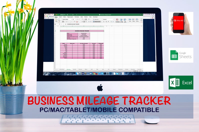 Business Mileage Tracker, Business Mileage Calculator, Mileage Tracker ...