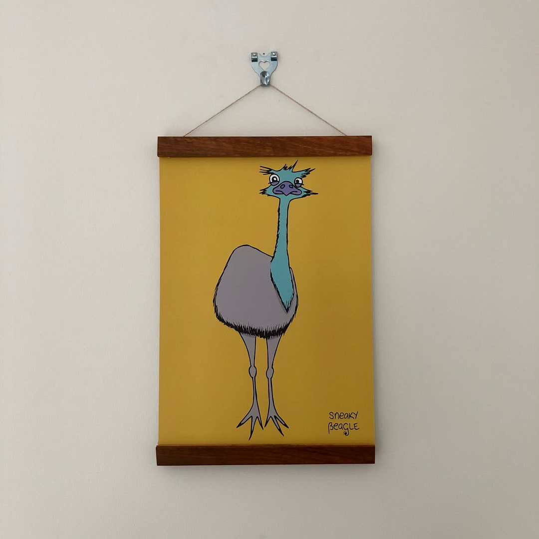 Emu Eyes A4 Print - Etsy