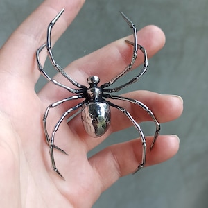 Unique Forged Brooch "spider" - Stainless Steel Halloween Gift ...