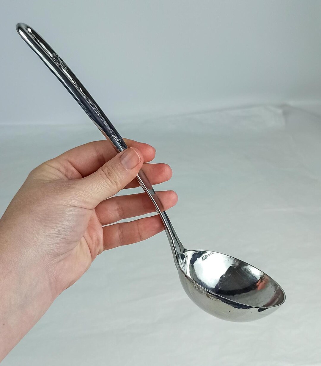 Flower - Soup Ladle, Latal Forged From Stainless Steel, Blacksmith ...