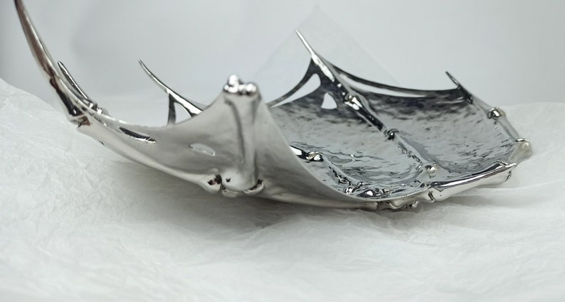 Dragon Wing - Hammered Serving Tray - 18/8 Stainless Steel - Fully ...