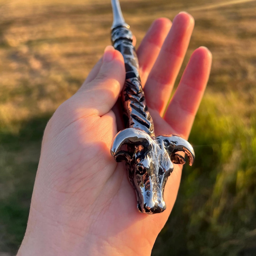 Hand-forged BBQ Meat Fork With Cow Head Handle – Stainless Steel ...