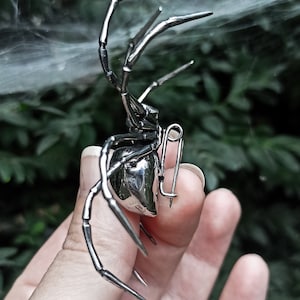Unique Forged Brooch "spider" - Stainless Steel Halloween Gift ...