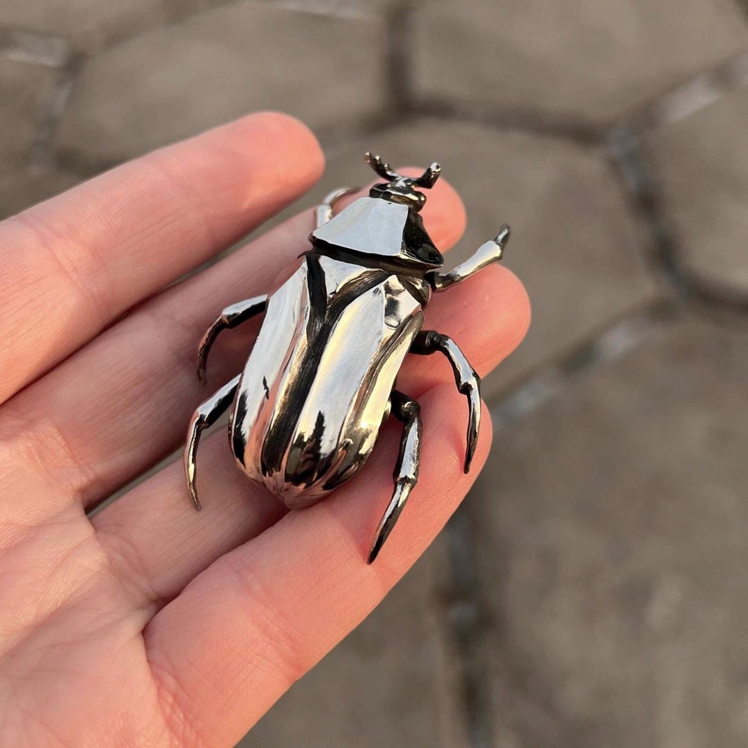 Detailed Forged "beetle" - Hand Forged Stainless Souvenir, 2” Table ...