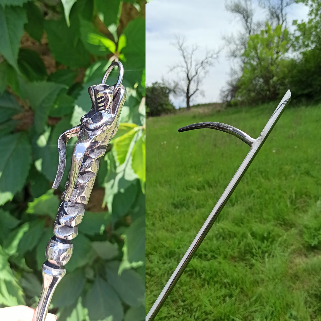Stainless Steel Hand Forged Fire Poker "dragon" With Ring for Grill ...