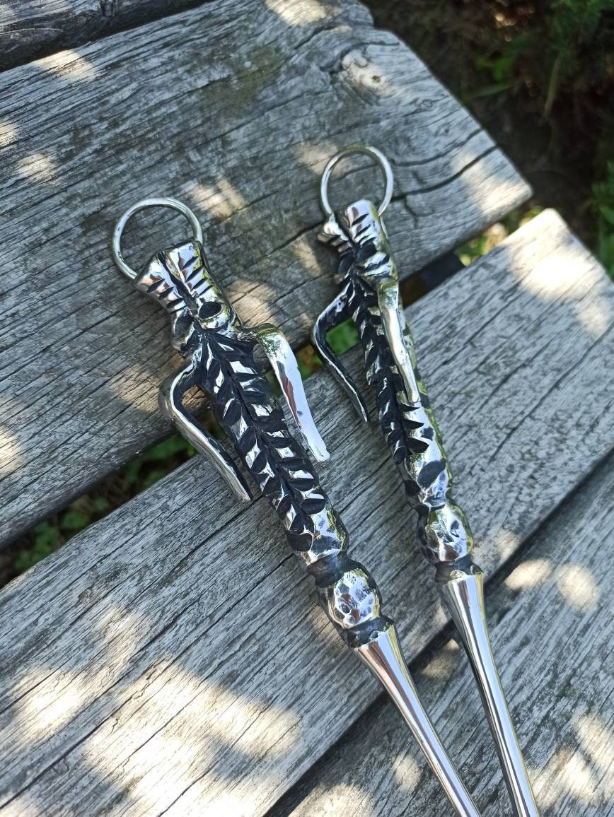 Dragon Grill Tools: Fork and Hook With Ring Food Grade Stainless Steel ...