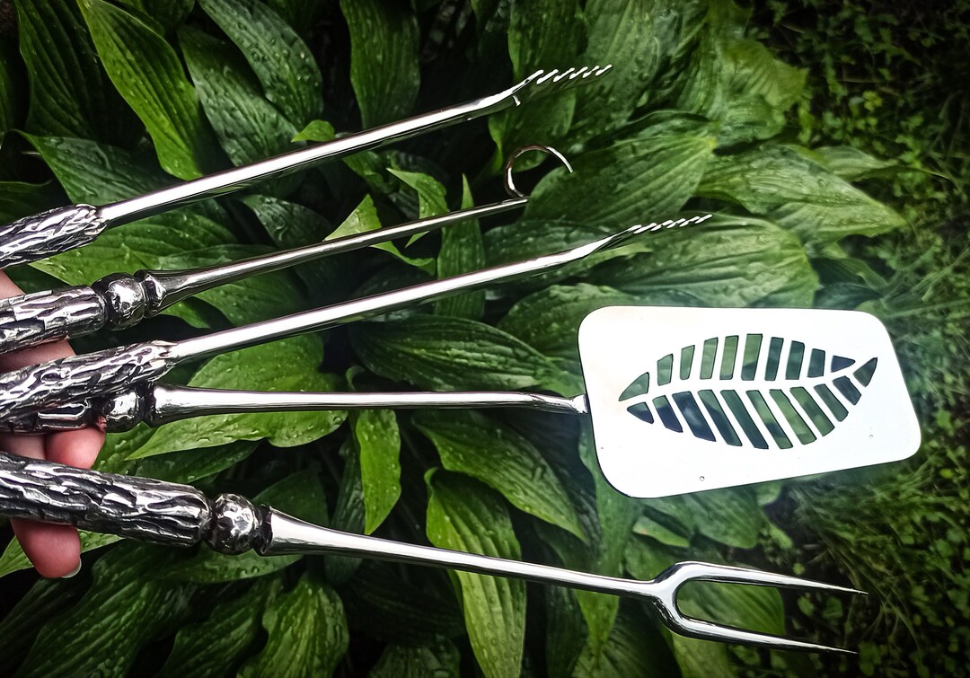 Forged Cooking Tools Set for Grilling BBQ / Steak - Stainless Steel ...