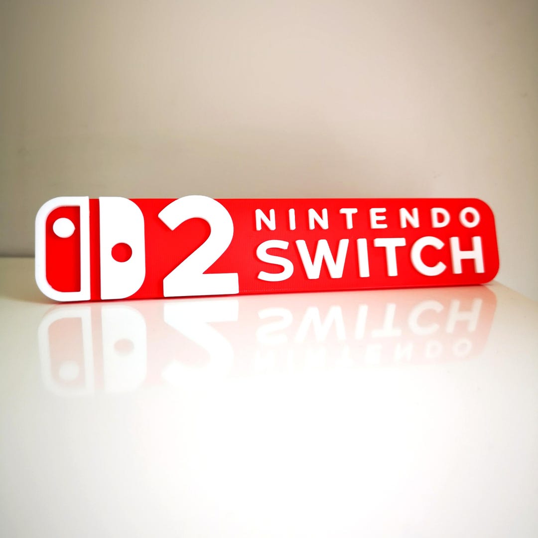 Nintendo Switch 2 3D Shelf Display/fridge Magnet - Video Games Logo ...