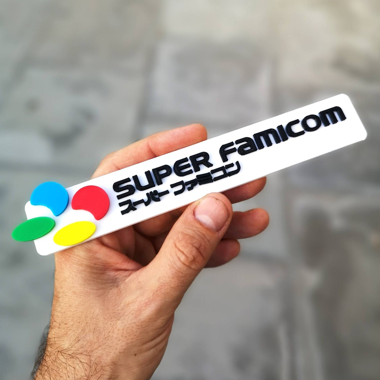 Super Famicom Logo Fridge Magnet/shelf Display - Retro 80s Video Games ...