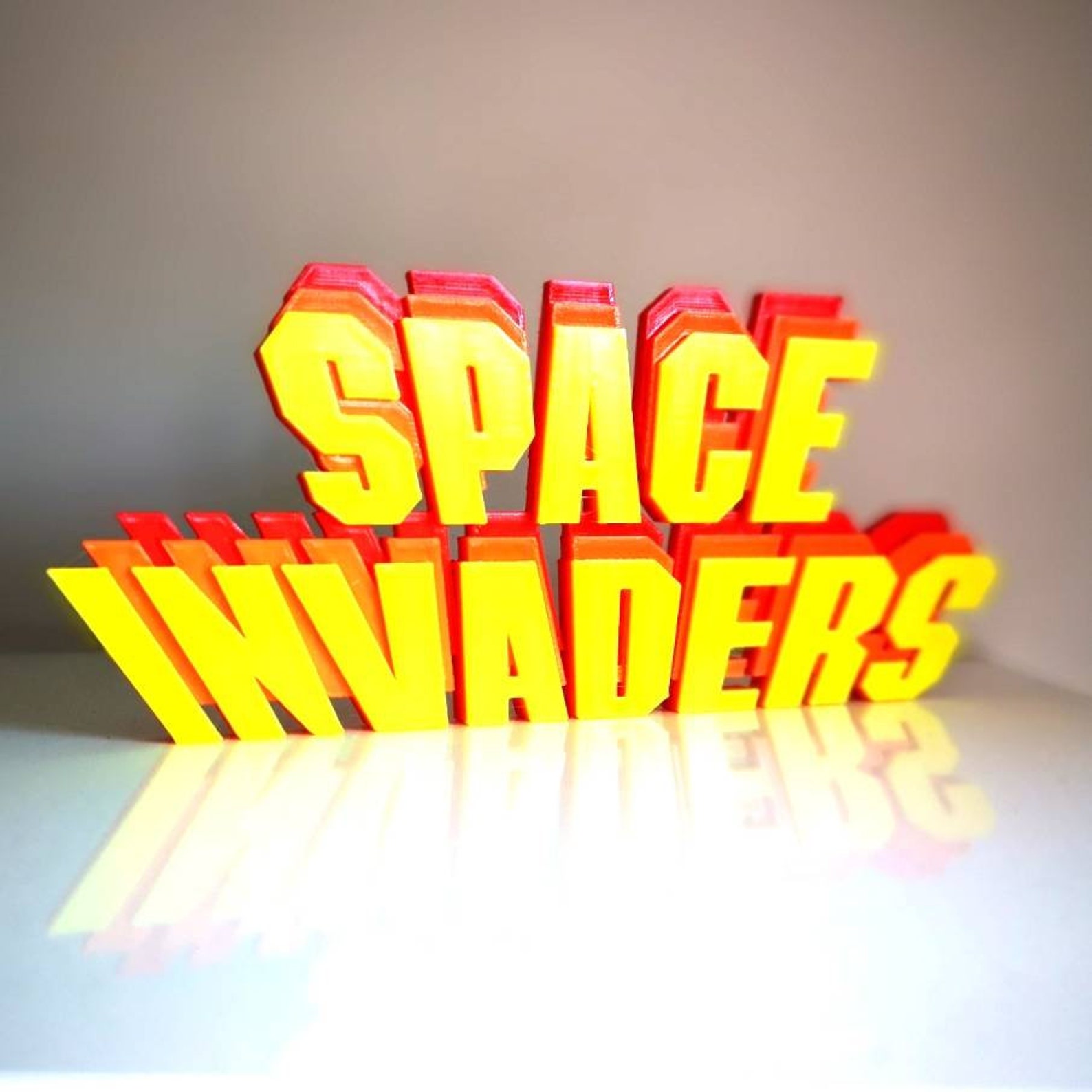 Space Invaders Magnetic Shelf Display Classic Video Games | Etsy UK