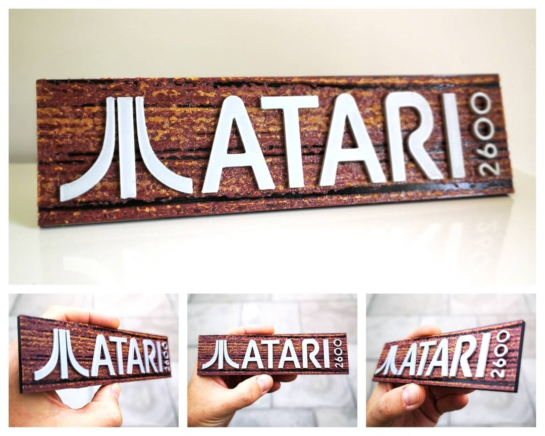 Atari 2600 Woodgrain Effect Fridge Magnet / Shelf Display - Classic ...