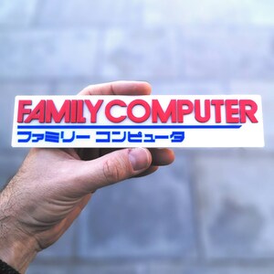 Nintendo Family Computer Logo Fridge Magnet/shelf Display - Retro 80s ...