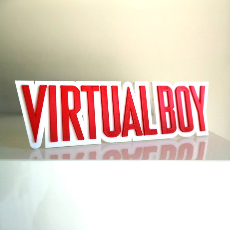 Nintendo Virtual Boy Logo Fridge Magnet/shelf Display - Retro 90s Video ...