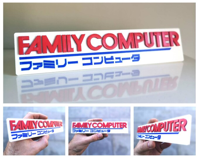 Nintendo Family Computer Logo Fridge Magnet/shelf Display Retro 80s ...