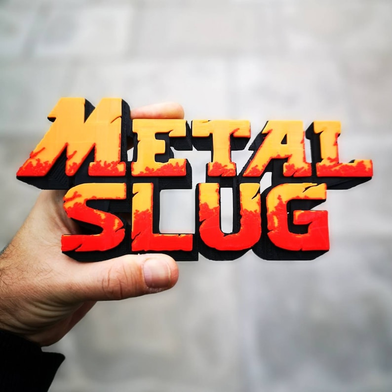 Metal Slug Fridge Magnet / Shelf Display - Classic Video Games Logo - Etsy