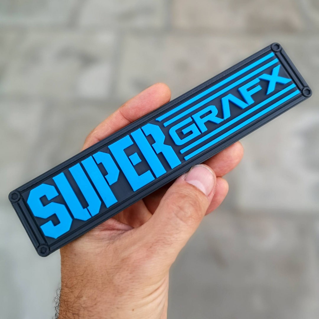 PC Engine Supergrafx Logo Shelf Display/fridge Magnet - Retro 80s 16bit ...