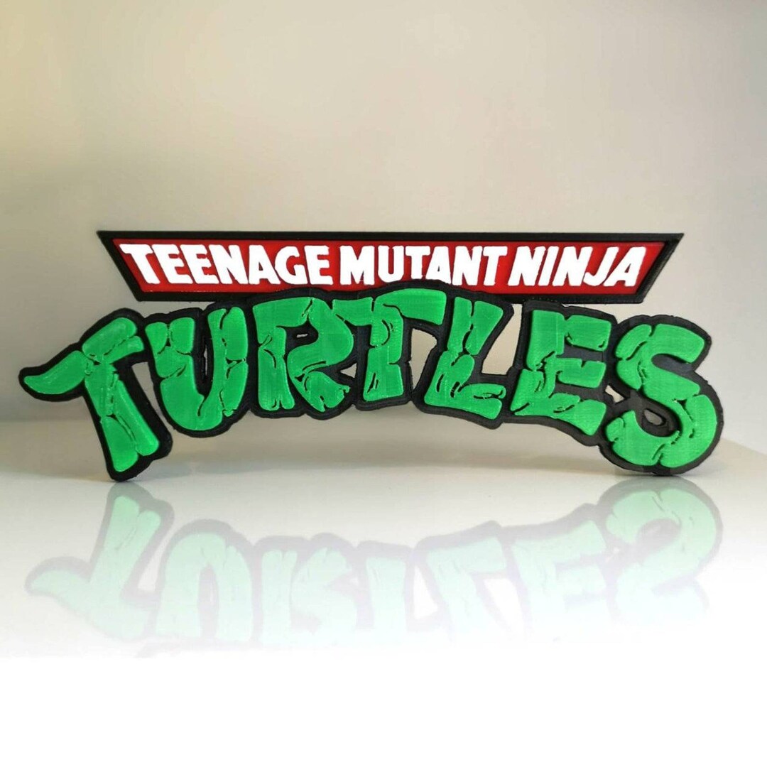 Teenage Mutant Ninja Turtles 3D Shelf Sign / Fridge Magnet - Retro 80s ...