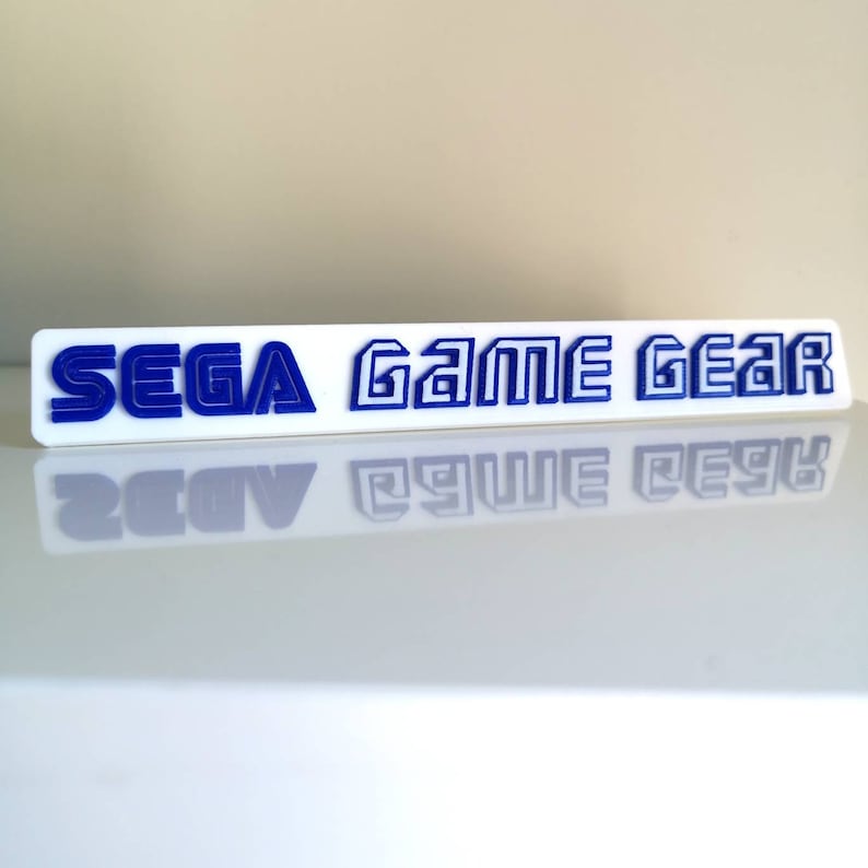 Sega Game Gear 3D Fridge Magnet / Shelf Sign - Retro Video Games Logo ...