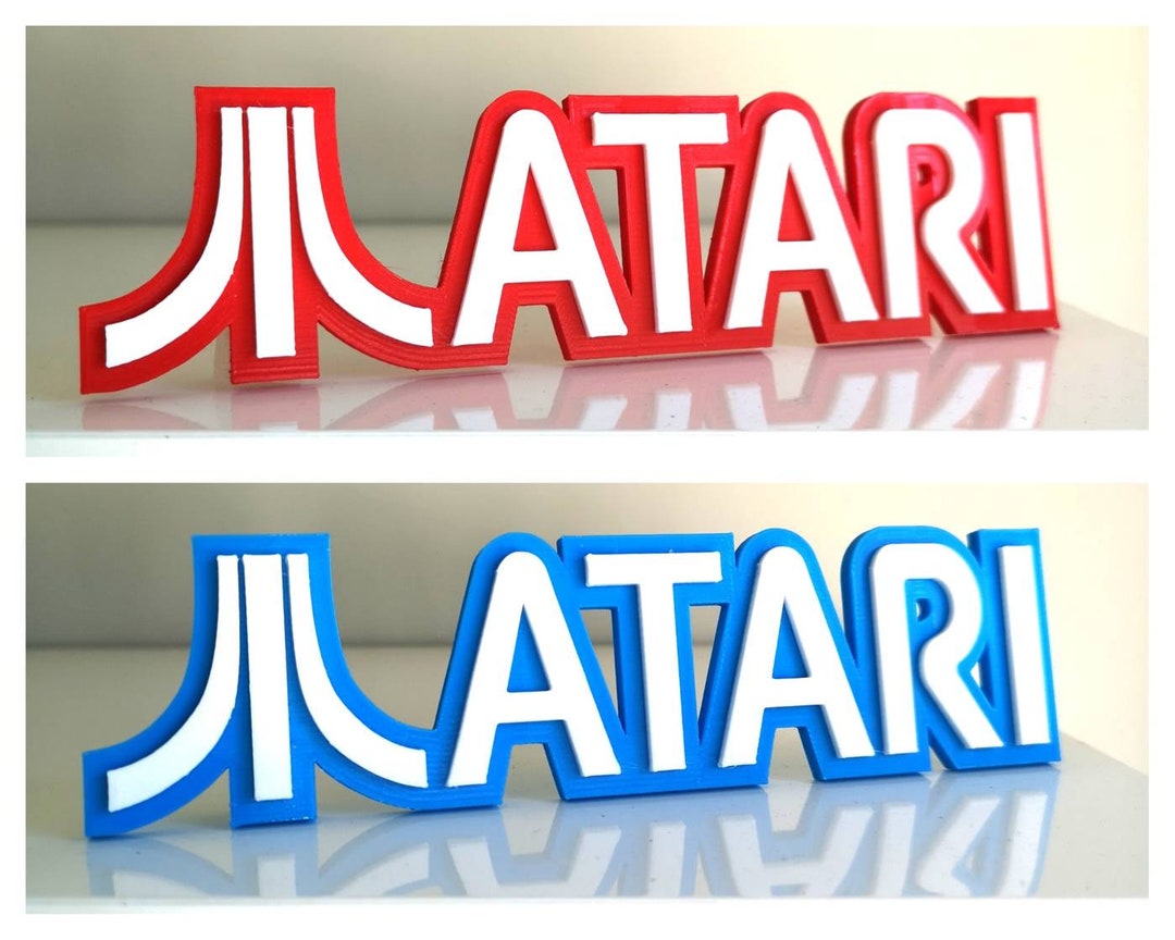 Atari 3D Fridge Magnet / Shelf Display - Choice of Colours - Retro 80s ...