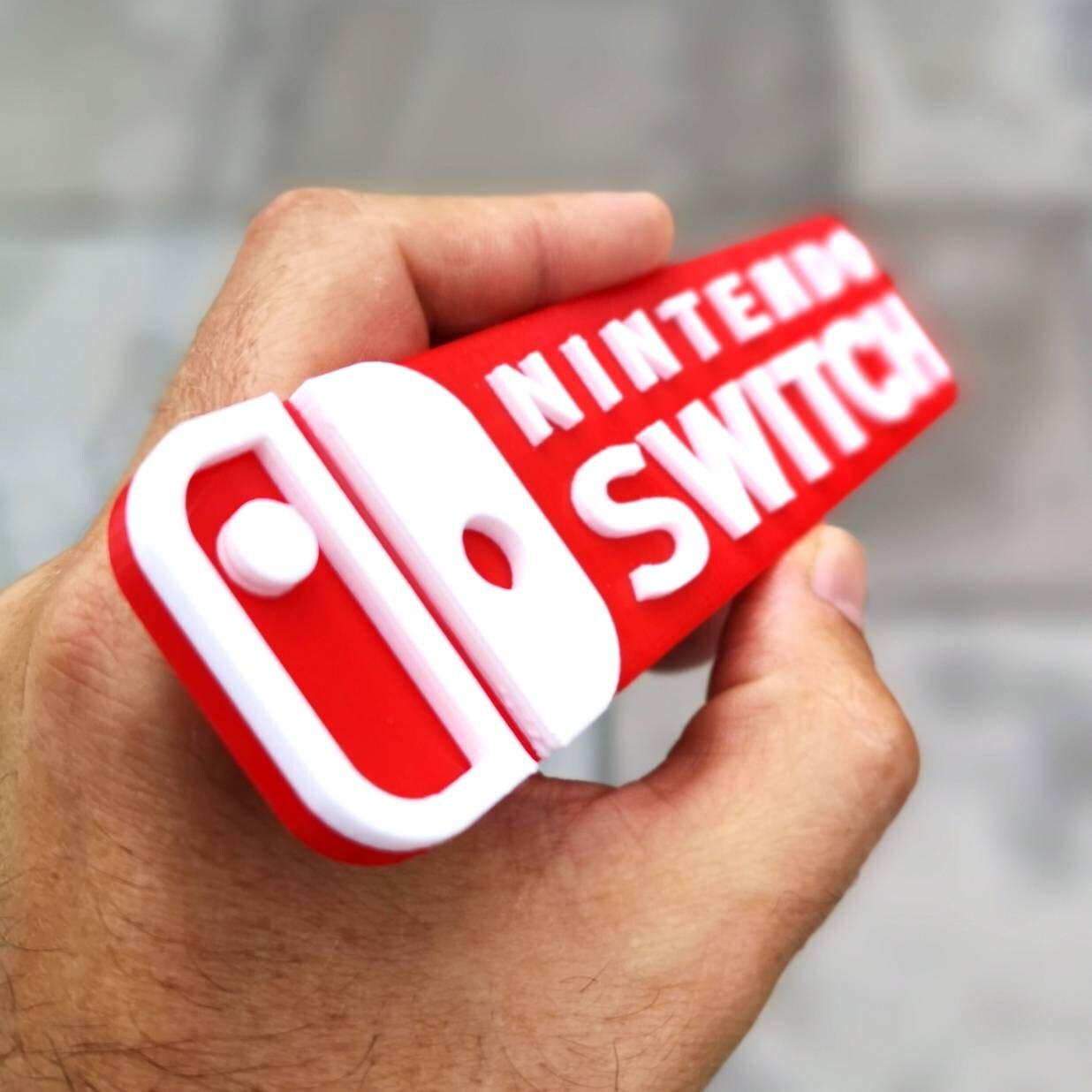 Nintendo Switch 3D Shelf Display/fridge Magnet - Video Games Logo ...