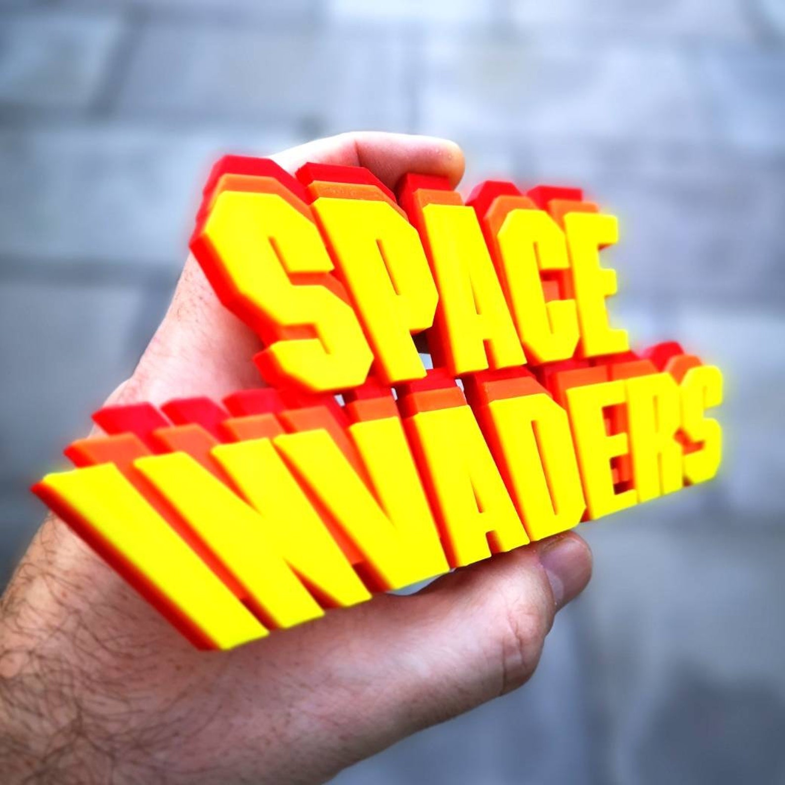 Space Invaders Magnetic Shelf Display Classic Video Games | Etsy UK