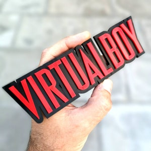 Nintendo Virtual Boy Logo Fridge Magnet/shelf Display - Retro 90s Video ...