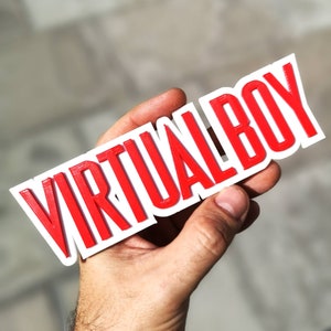 Nintendo Virtual Boy Logo Fridge Magnet/shelf Display - Retro 90s Video ...