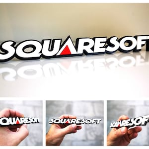 Squaresoft Fridge Magnet / Shelf Display - Classic Video Games Logo - Etsy