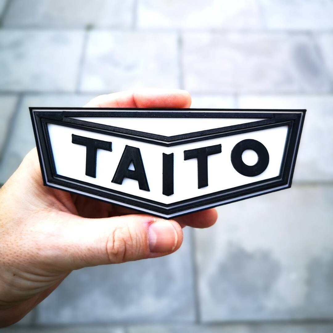Taito Fridge Magnet / Shelf Display - Classic Video Games Logo - Etsy
