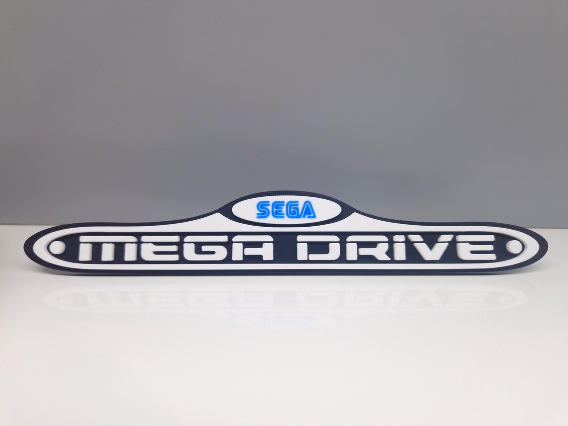 Sega Mega Drive Logo Shelf Display/fridge Magnet - Retro 80s 16 Bit ...