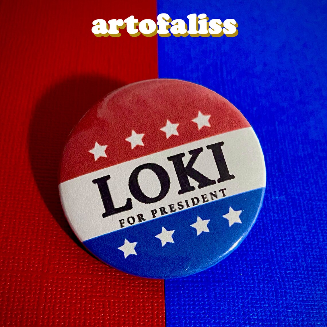Loki for President Badges Vote for Loki Cosplay - Etsy Australia
