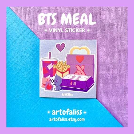 BTS Meal Vinyl Sticker Kpop ARMY Van Decal Stickers Stickers, Labels ...