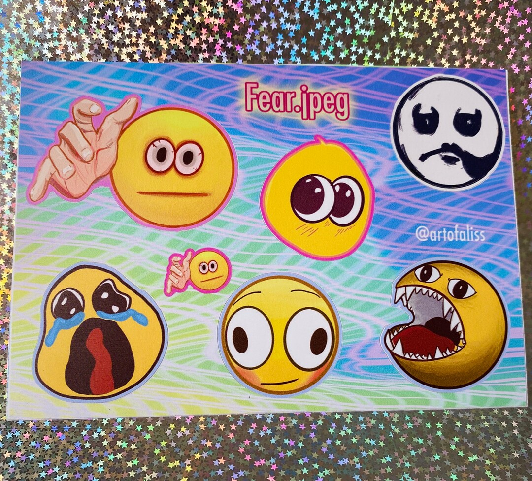 Cursed Emoji Vinyl Sticker Sheet - Etsy