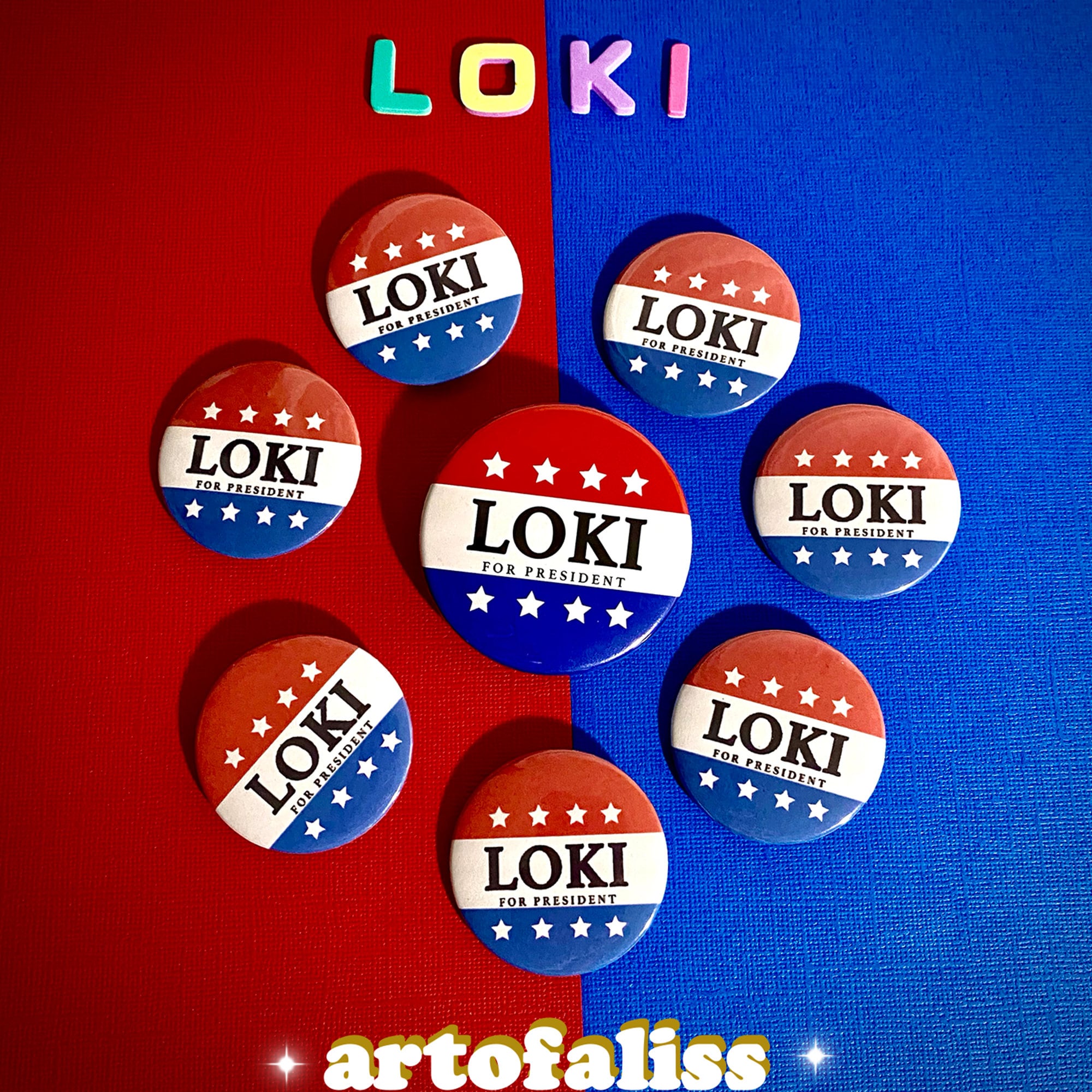 Loki For President Badges Vote For Loki Cosplay | Etsy