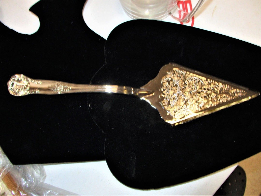 Silver Plated Pie or Cake Server Godinger, Silver Antique Version 1991 ...