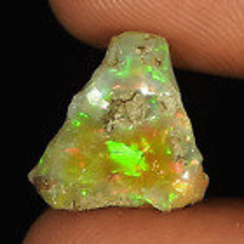 Ethiopian Welo Fire OPAL 3.75CT 100% Natural Fire Opal Rough Specimen ...