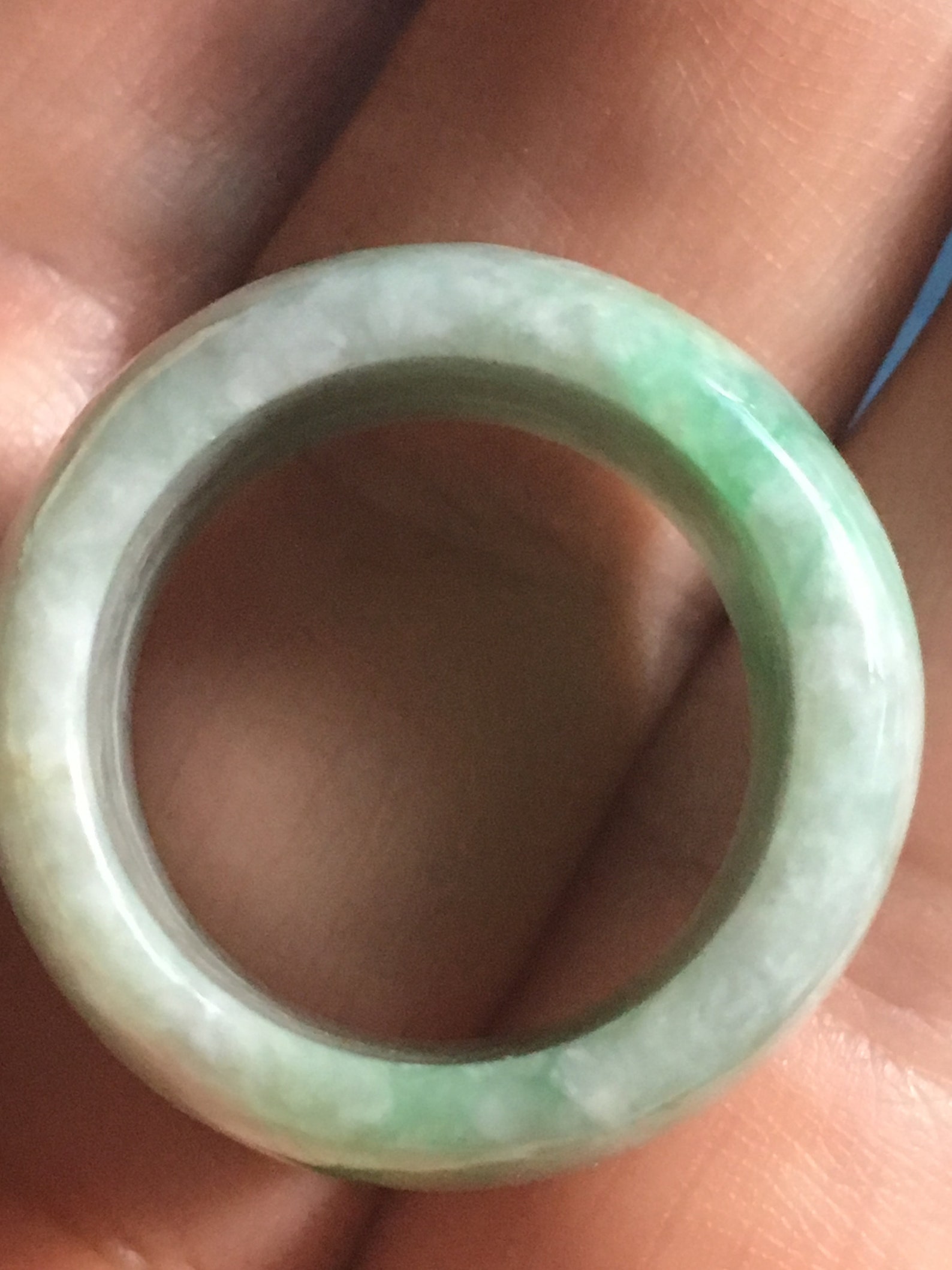 Sz 10 Feicui Green White Clouds With Emerald Streaks WOW | Etsy