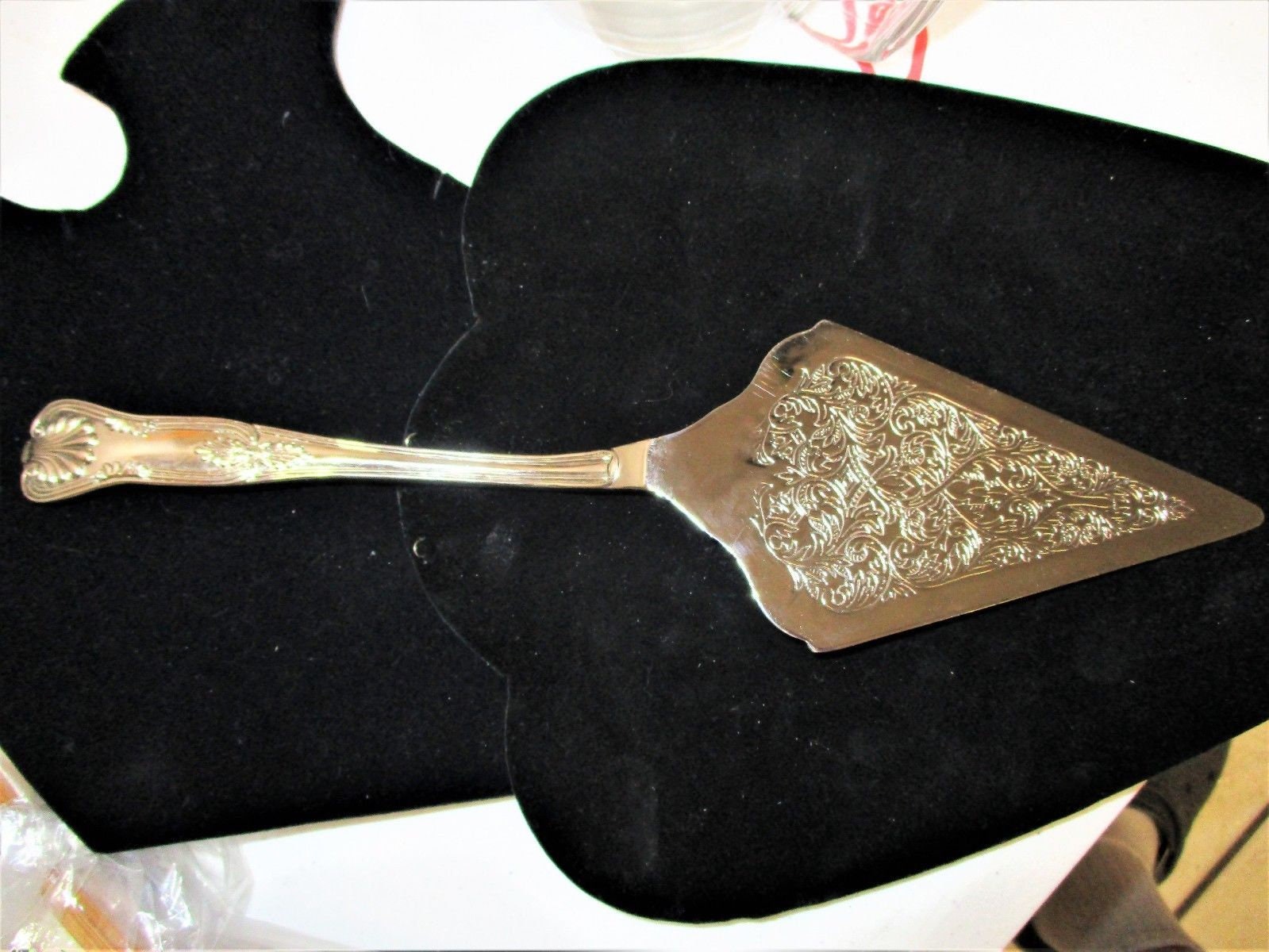 Silver Plated Pie or Cake Server Godinger, Silver Antique Version 1991 ...