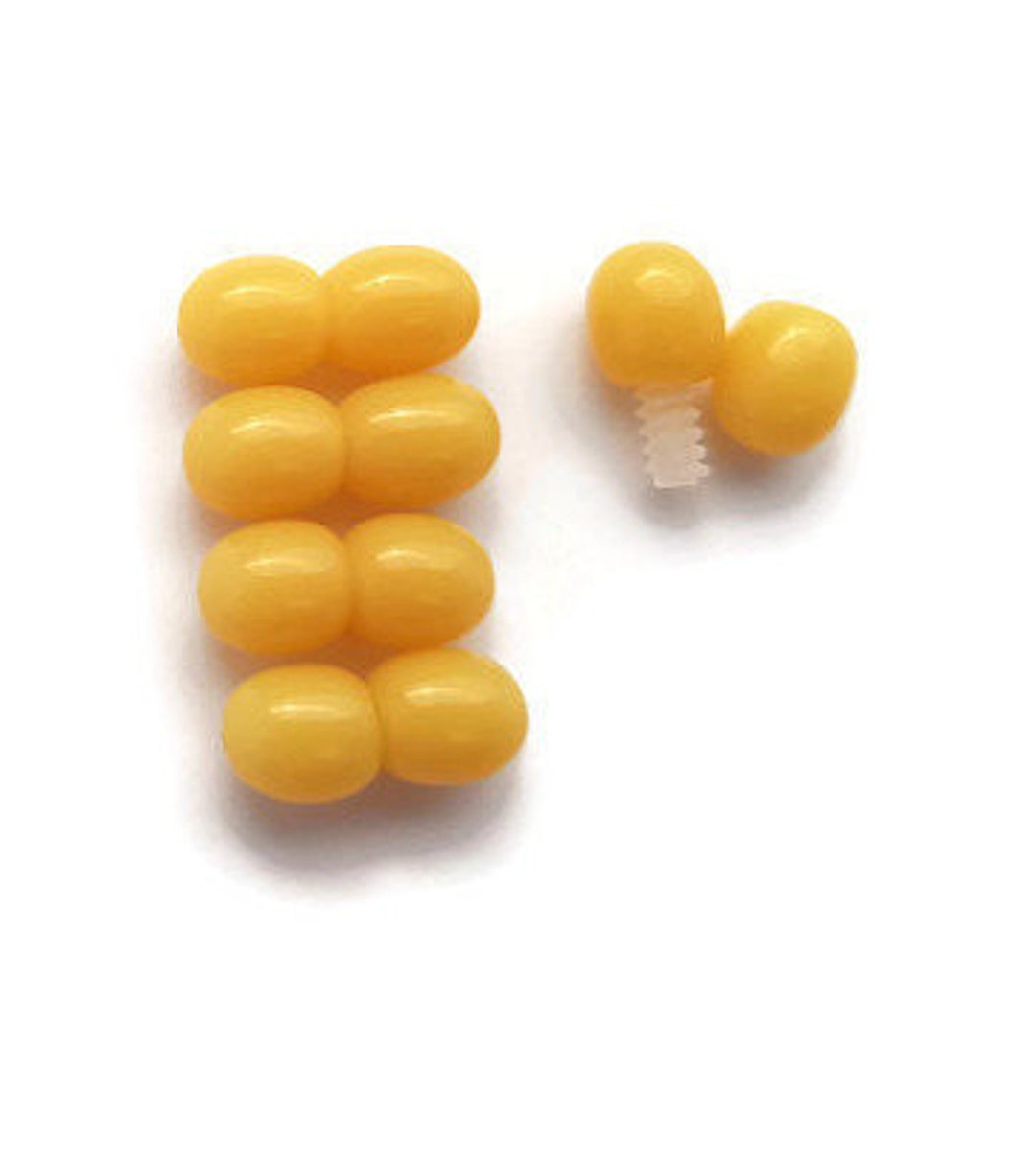 Screw Clasps / Plastic Clasp / Polished / 5 Pcs / Lemon Color - Etsy