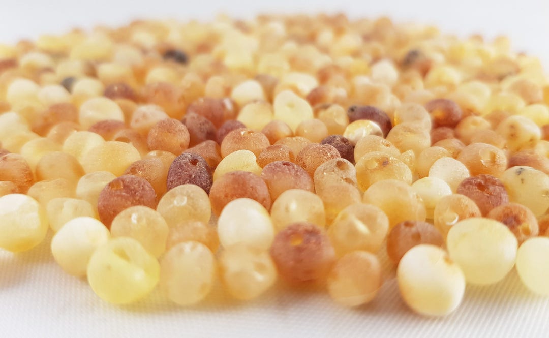 Baltic Amber Beads / Raw Amber Beads / Multicolored Amber Beads / With ...