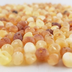 Baltic Amber Beads / Raw Amber Beads / Multicolored Amber Beads / With ...