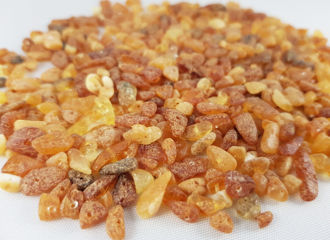 Amber Beads Raw / Amber Chips / Raw Amber Chips / With Drilled Hole ...