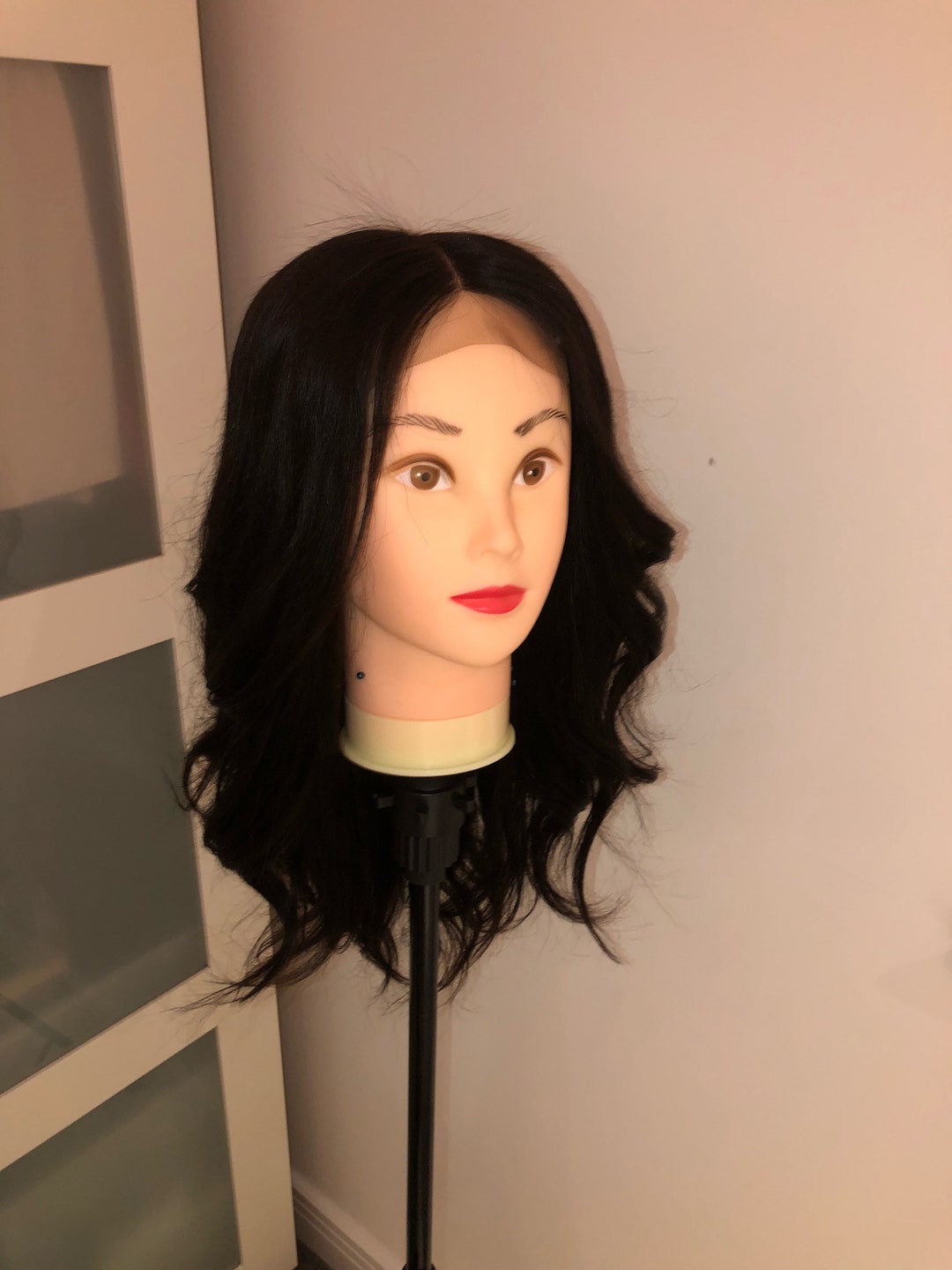 14" Middle Part Straight Brazilian Wig With 12" Lace Closure..100% ...