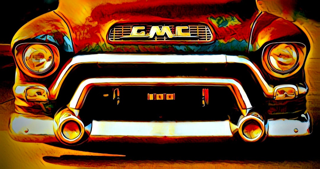 Vintage GMC Wall Decor, Rusty GMC Fine Art Photo, Rusty Pickup Truck ...